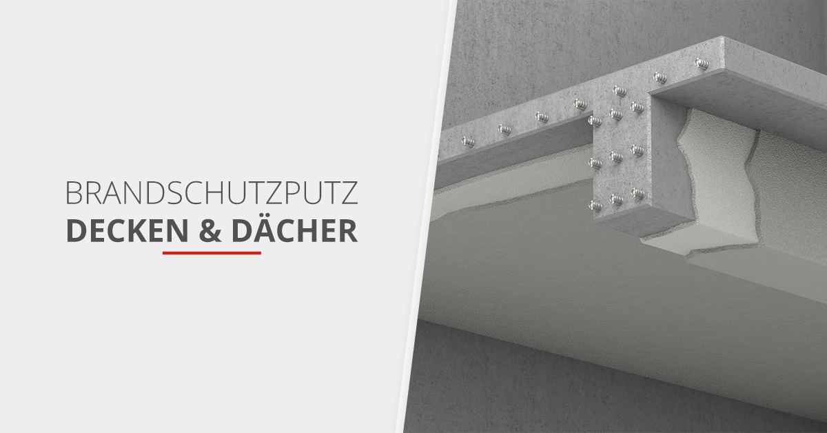 Vollbeton- & Rippendecken mit HBT Brandschutzputz M1 und M2